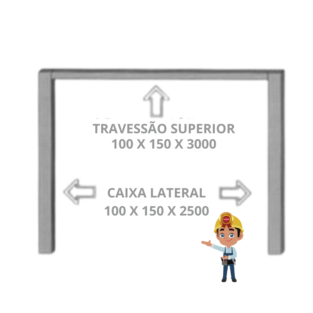 CAIXA LATERAL PARA PORTÃO BASCULANTE